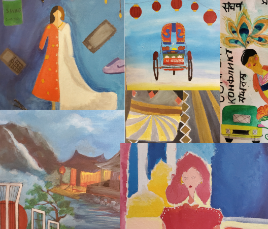 Grade 9 students take part in thematic art exhibition | Aga Khan Academies